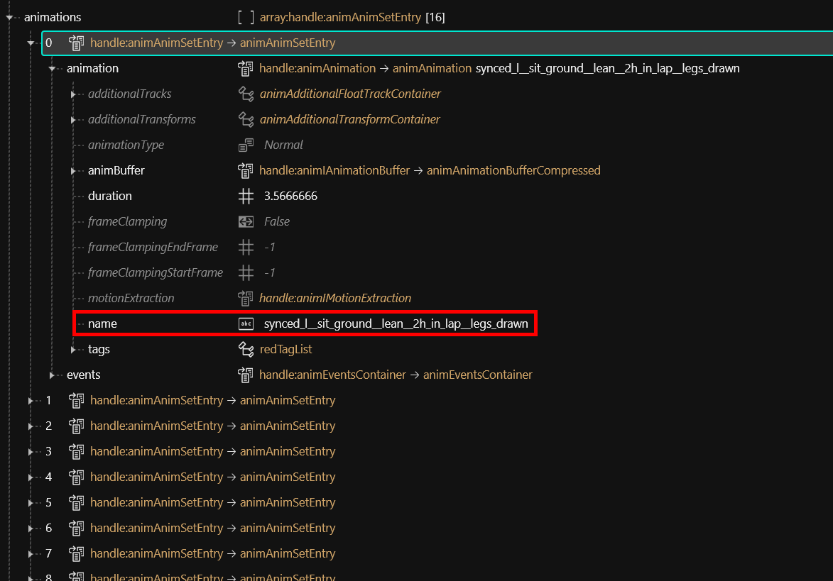 animAnimSetEntry: display name of animAnimation child in list · Issue #1277 · WolvenKit ...