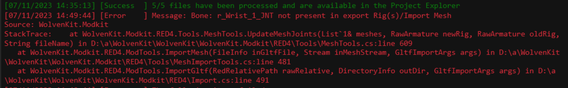 Feature: Don't throw exception for missing target bone on mesh import if bone is unused in mesh ...