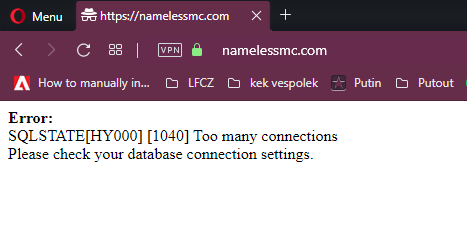 Website namelessmc.com is down · Issue #1602 · NamelessMC/Nameless · GitHub