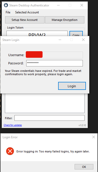 Error Logging in: Too many failed logins, try again later. · Issue #775 ...