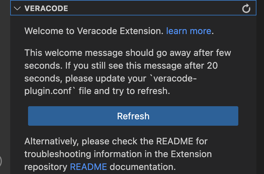 Extension not working - Welcome message stays · Issue #19 · Lerer/VSCode-Veracode-Unified · GitHub