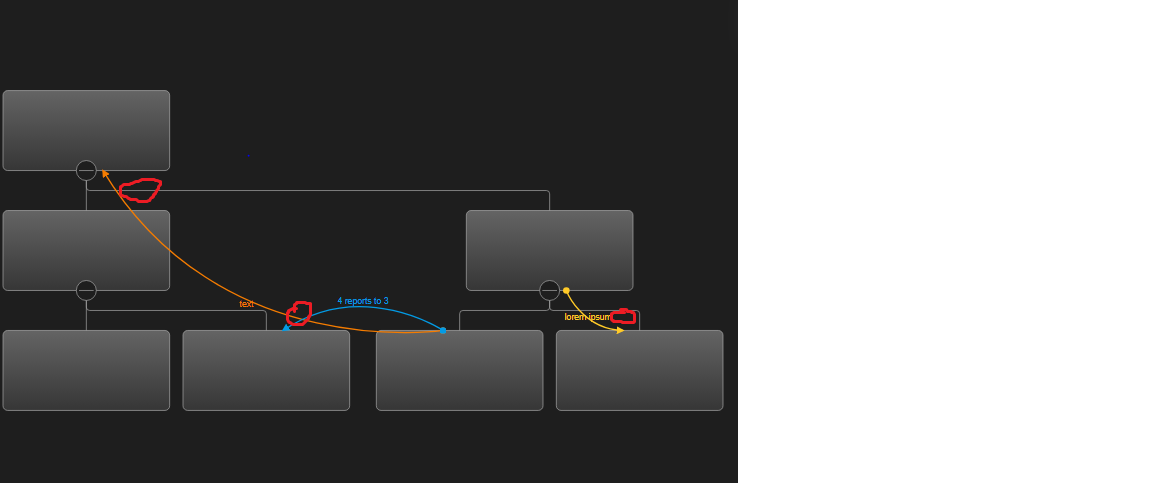 Help : Need clink label besides arrow · Issue #794 · BALKANGraph/OrgChartJS · GitHub