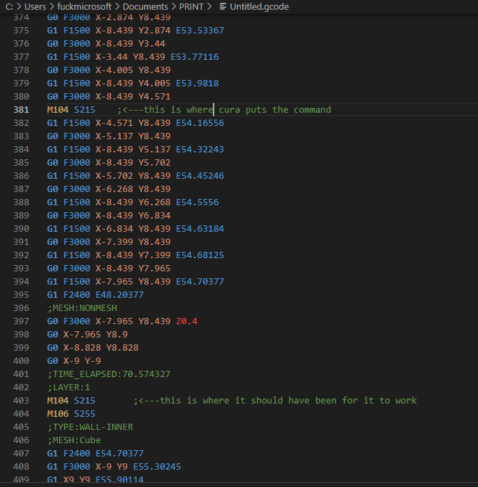 FLSUN layer teperature FIX · Issue #13686 · Ultimaker/Cura · GitHub