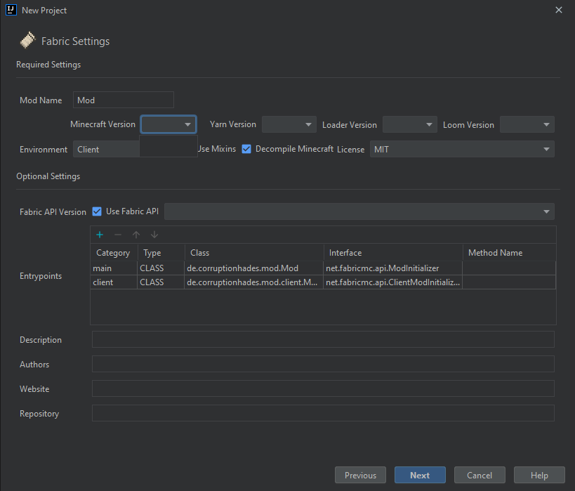 Version Selector · Issue #1837 · minecraft-dev/MinecraftDev · GitHub