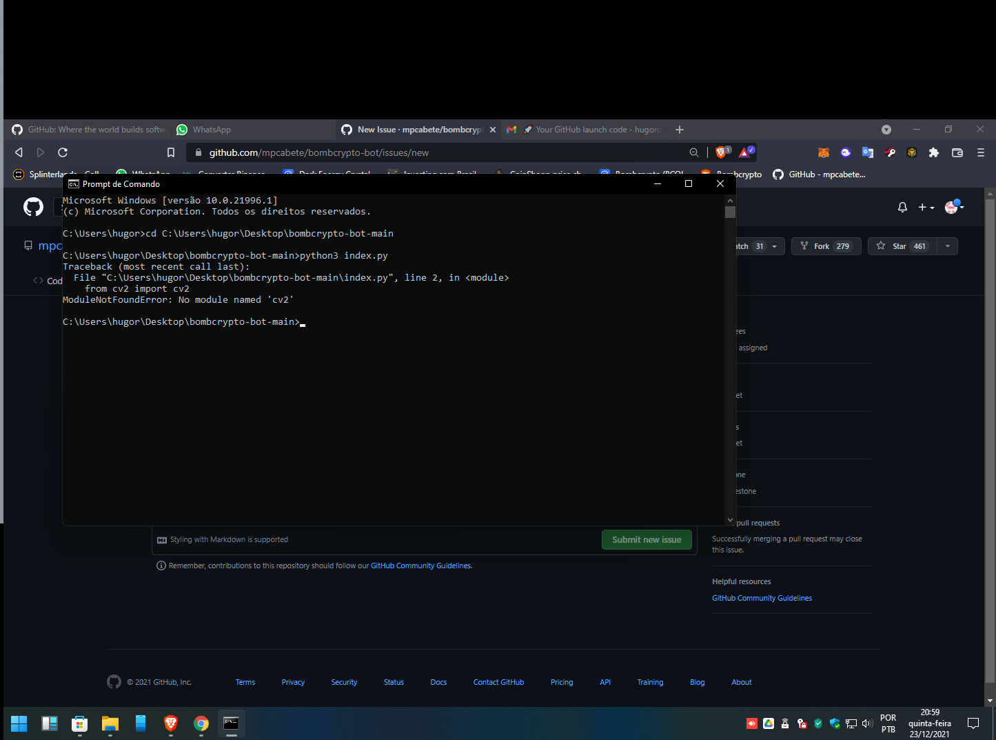 help · Issue #455 · mpcabete/bombcrypto-bot · GitHub