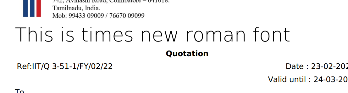 Unable to custom font in the PDF output · Issue #15770 · YetiForceCompany/YetiForceCRM · GitHub