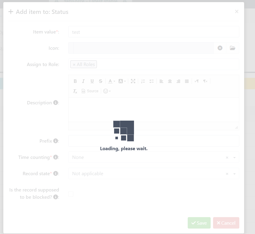 [bug] Unable To Add The New Pickup Value For The Opportunity Module Status Field · Issue 16542