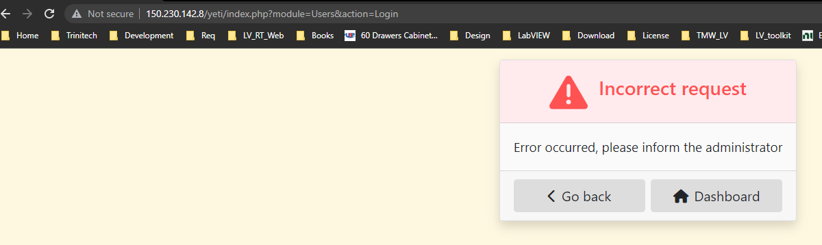 Incorrect request in the login page · YetiForceCompany YetiForceCRM · Discussion #16736 · GitHub