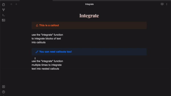 GitHub - Cleoche/obsidian-callout-integrator: A plugin for Obsidian to allow the integration of ...