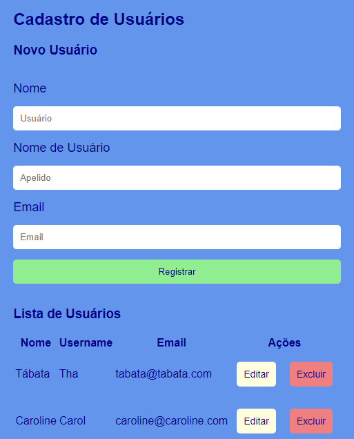 GitHub - TabataCorrea/aulas-58-a-60-desafio-form-reactjs: Formulário em React JS - Módulo IV ...