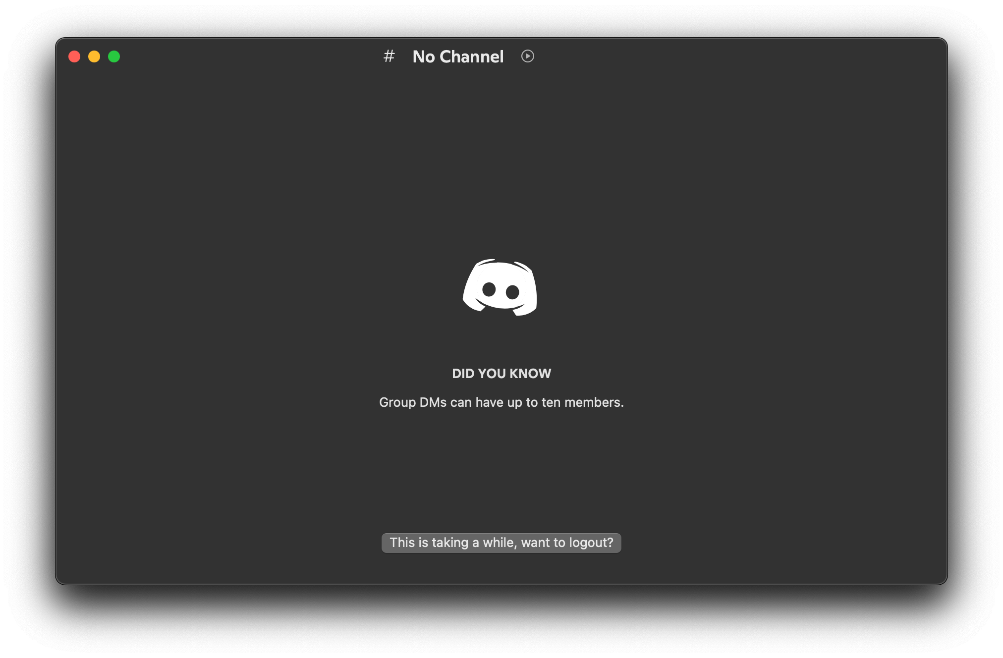 [Bug]: Stuck right after login. · Issue #167 · SwiftcordApp/Swiftcord · GitHub