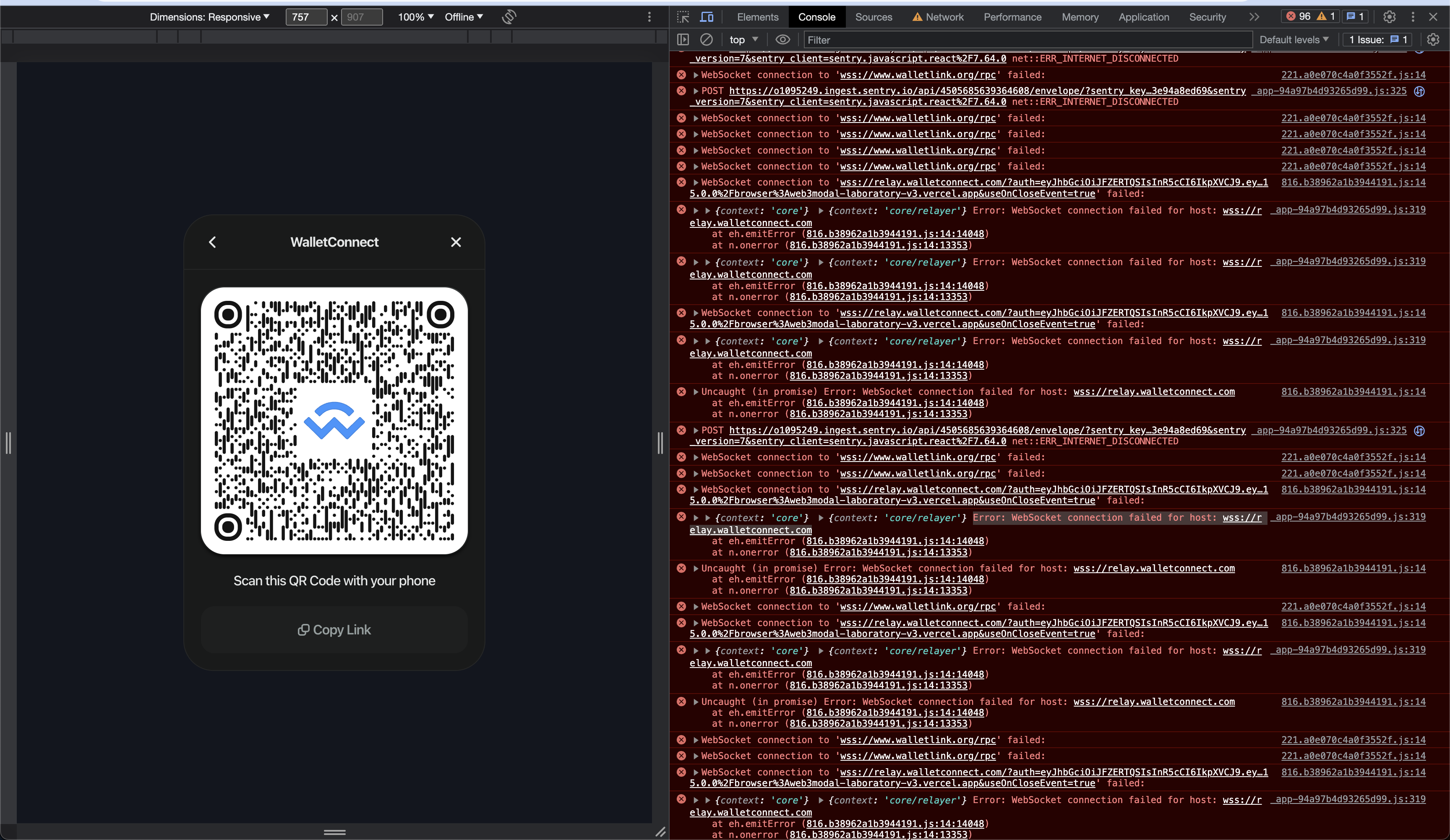 [bug] Connecting Handling For Qr Code · Issue 1287 · Walletconnect Web3modal · Github