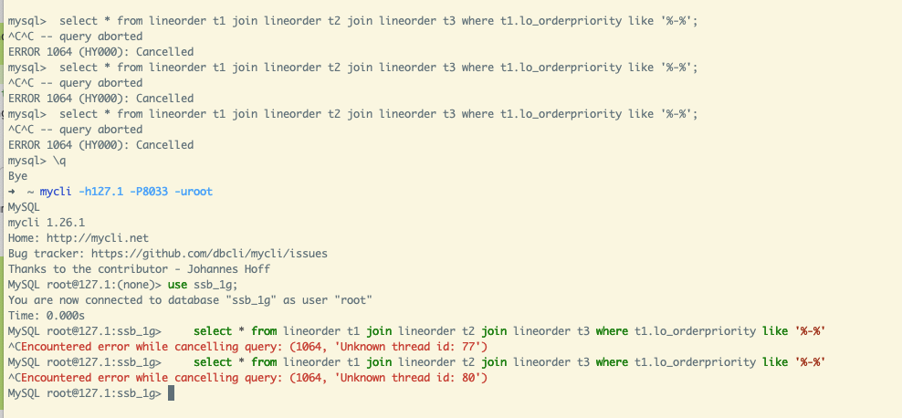 Cancel Behavior Of Different Client · Issue 13780 · Starrocks Starrocks · Github