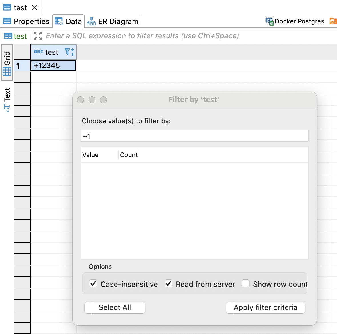 Column data filter does not work when values have plus character (`+`) prefix · Issue #20379 ...