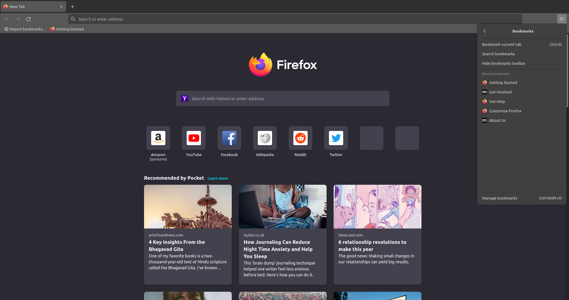 FF default bookmarks [solved: not a privacy issue: just delete them or look at Enterprise Policy ...