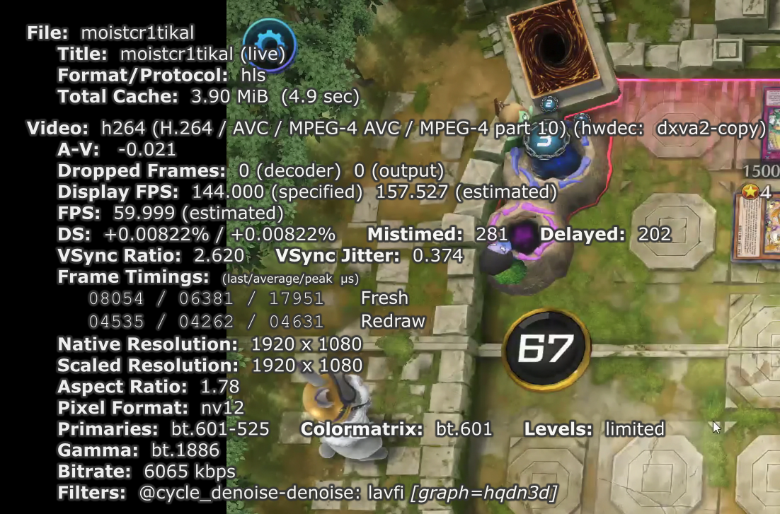 Cannot enable hqdn3d by default. "vf=hqdn3d", "vf=lavfi=hqdn3d" and "vf ...