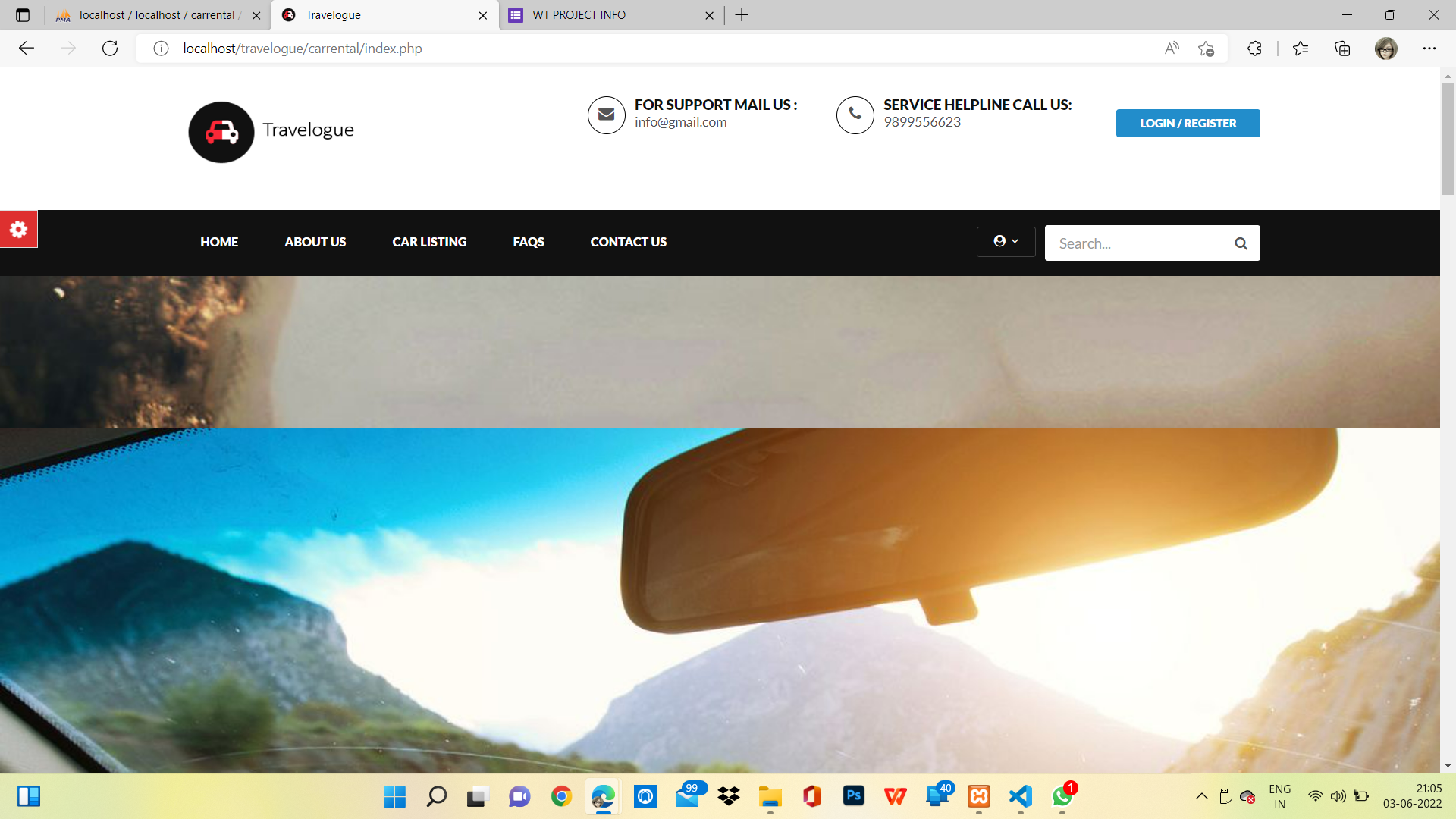 GitHub - pantvasu8/Travelogue: Dynamic website used for renting cars including admin page- car ...