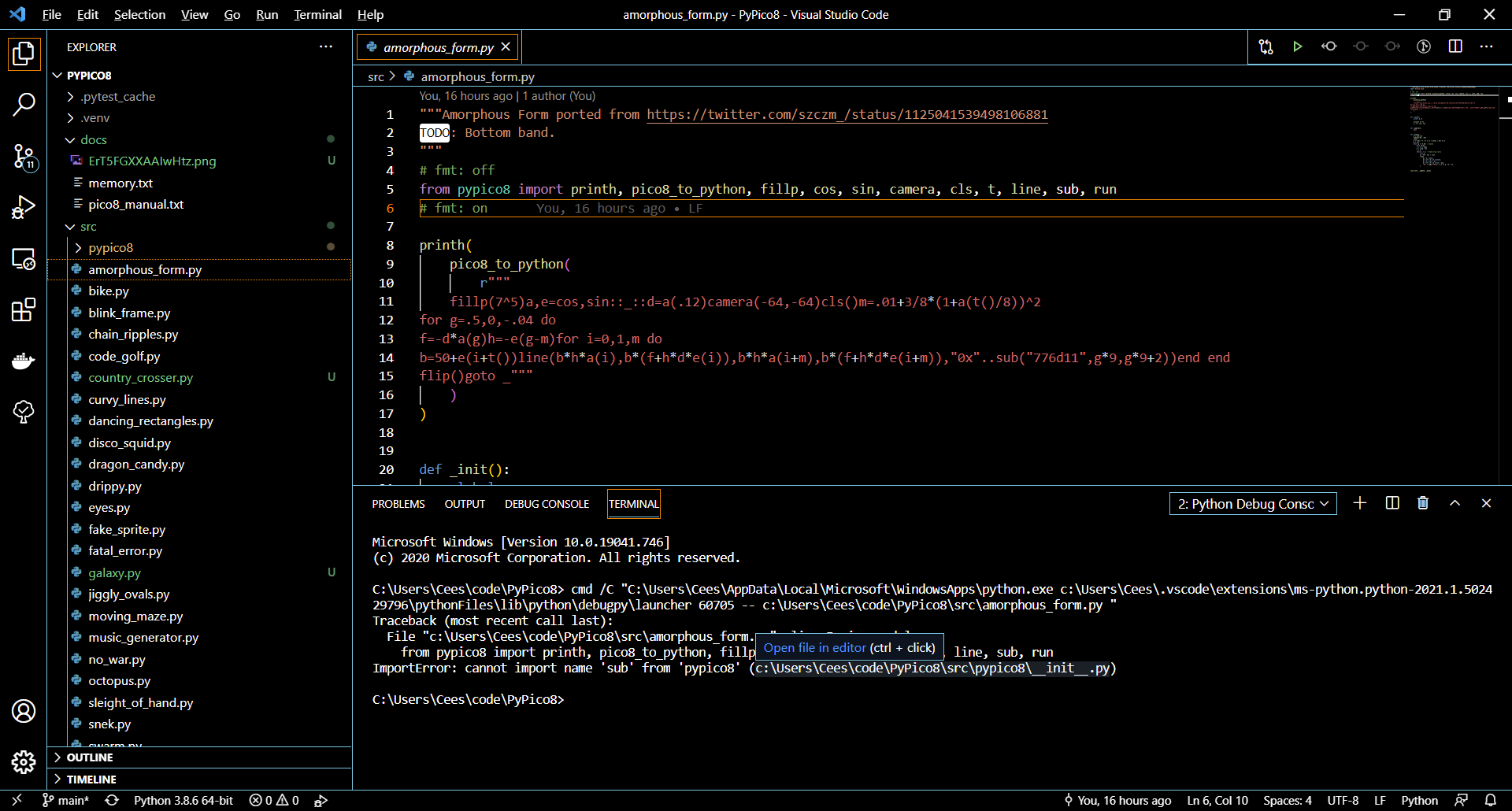Popup file navigation links are broken · Issue #116224 · microsoft ...