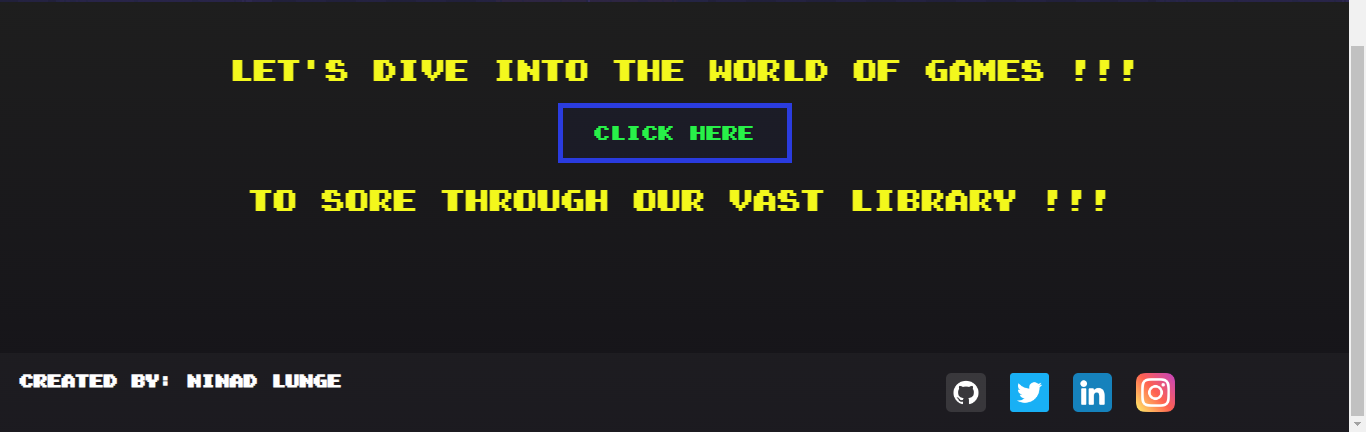 GitHub - Ninad-Lunge/Games-Portal: This website was created as a project for final submission ...