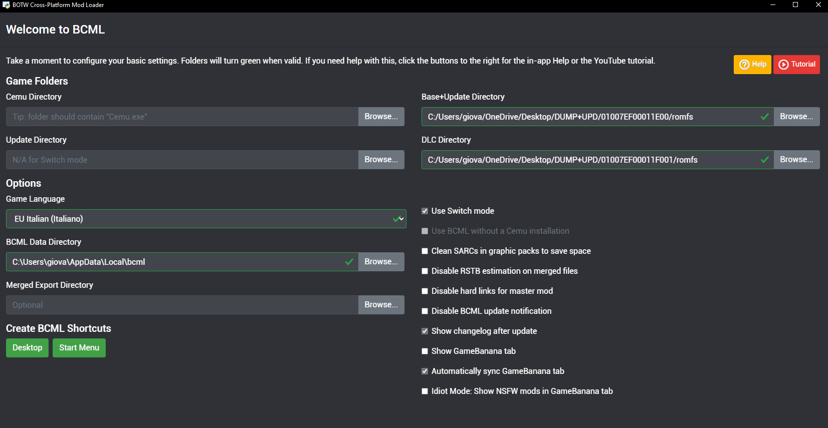 Can't pass the BCML "Path" SETUP · Issue #236 · NiceneNerd/BCML · GitHub
