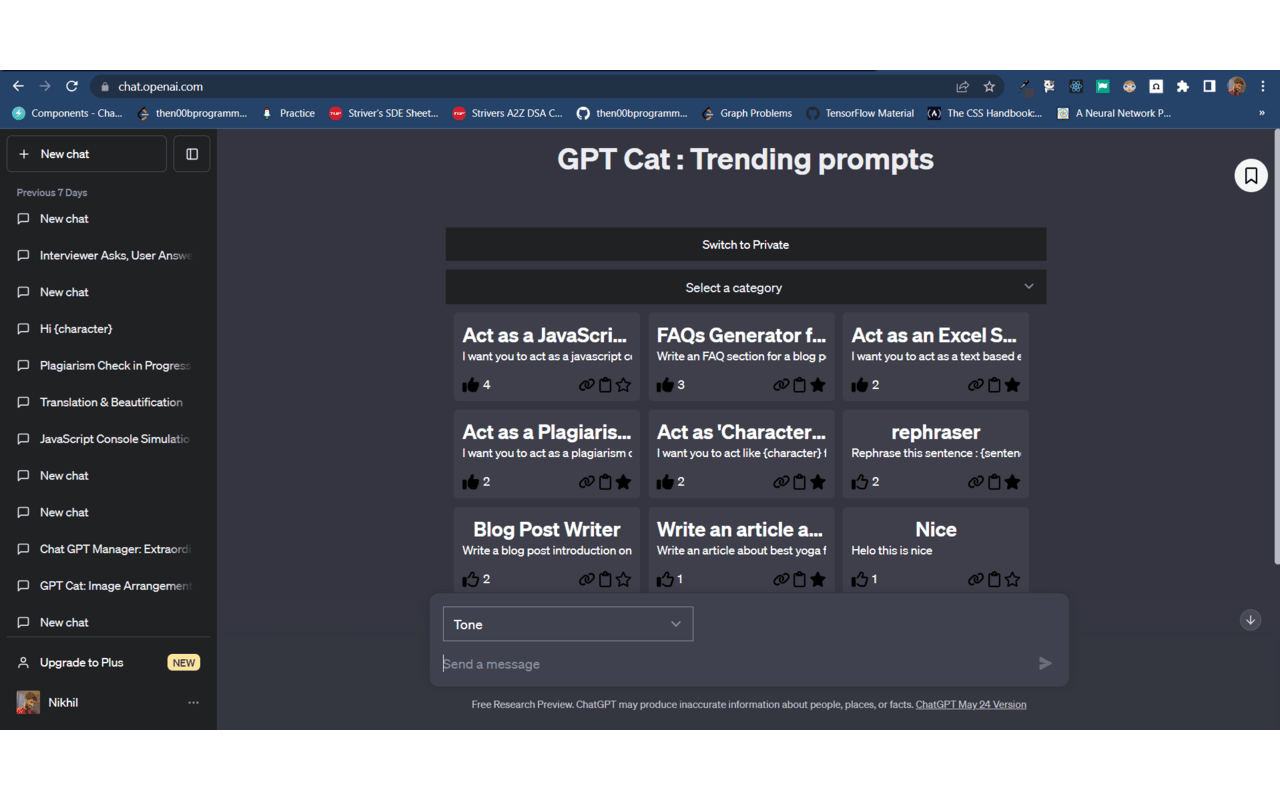 GitHub - then00bprogrammer/GPT-Cat: Welcome to the GPT Cat! This web ...