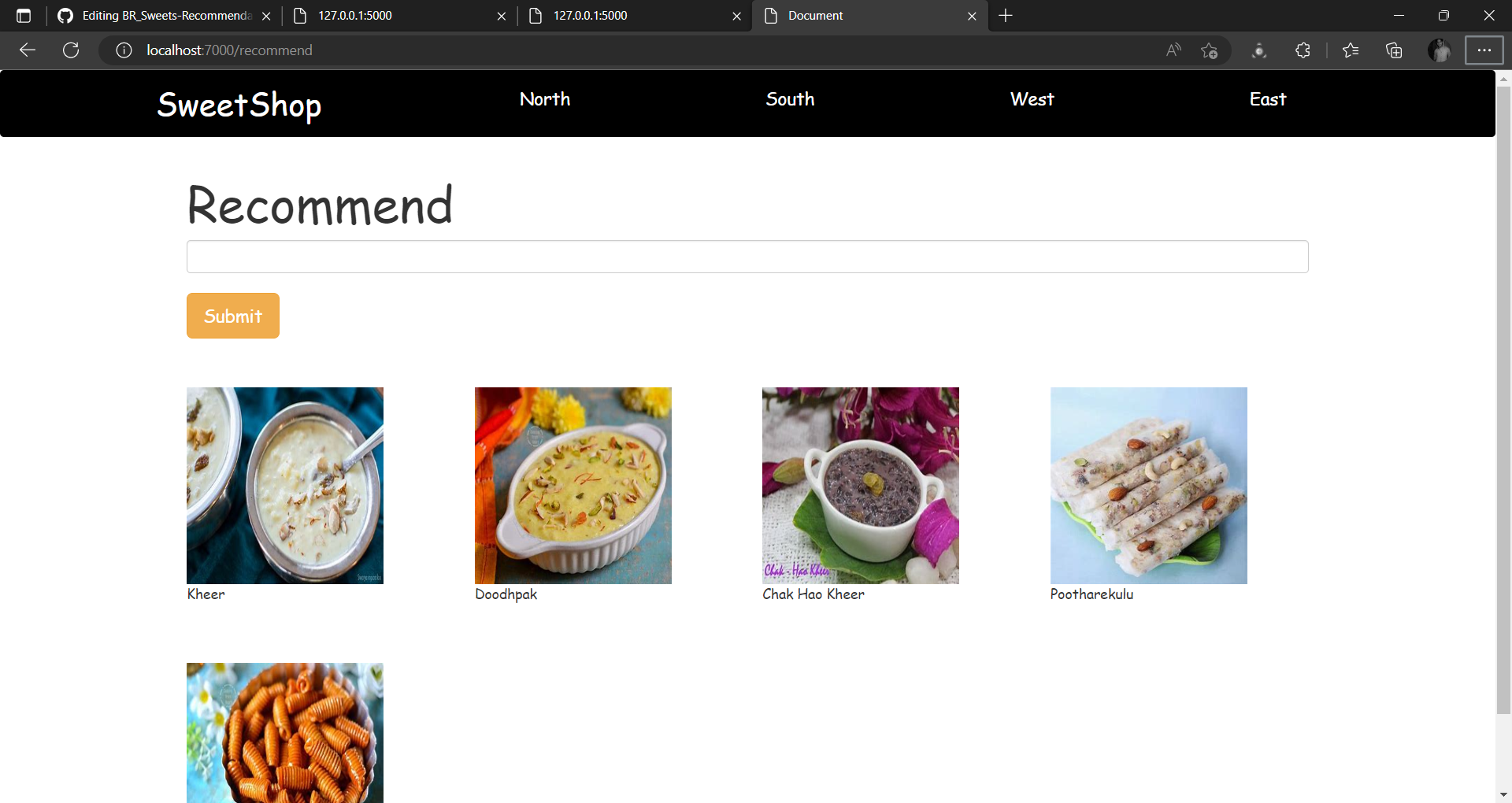 GitHub - CodeVRamRaj/BR_Sweets