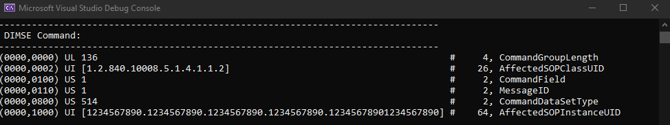 DicomDatasetDumper logging is truncating UID's · Issue #1505 · fo-dicom/fo-dicom · GitHub