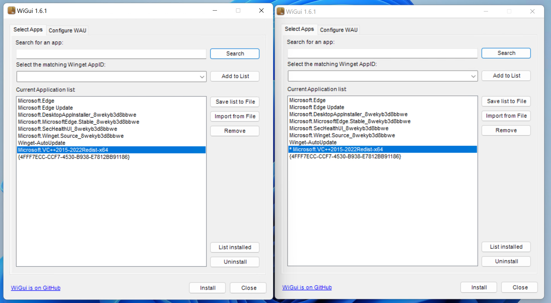 Uninstall button · Issue #21 · Romanitho/Winget-Install-GUI · GitHub