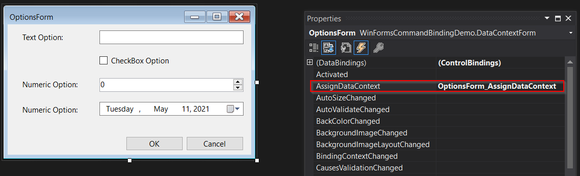 Introduce Commands and DataContext to WinForms to adapt modern Binding scenarios · Issue #4895 ...