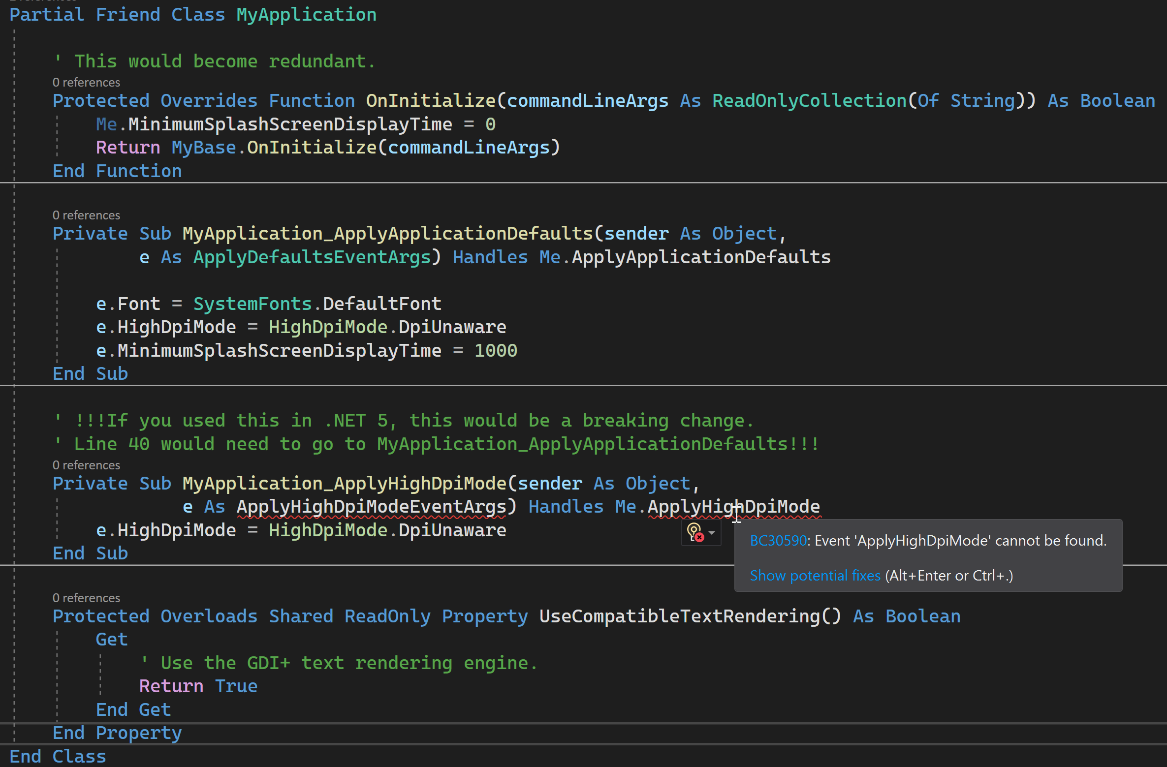 Introduce ApplyApplicationDefaults Event to the Application Framework ...