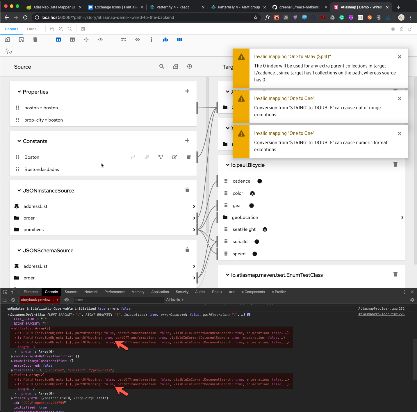UI: propertyDoc and targetDocs `fields` and `allFields` are out of sync · Issue #2012 · atlasmap ...