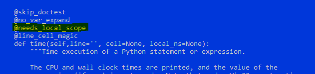 %%time magic prevents assignment · Issue #11659 · ipython/ipython · GitHub