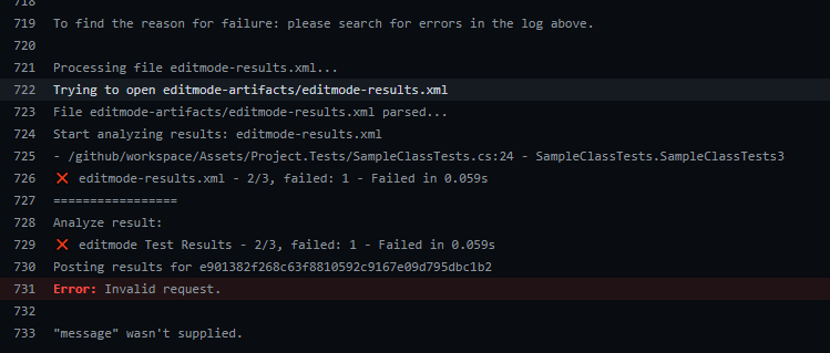 Runtime error when using Assert.Fail() · Issue #175 · game-ci/documentation · GitHub