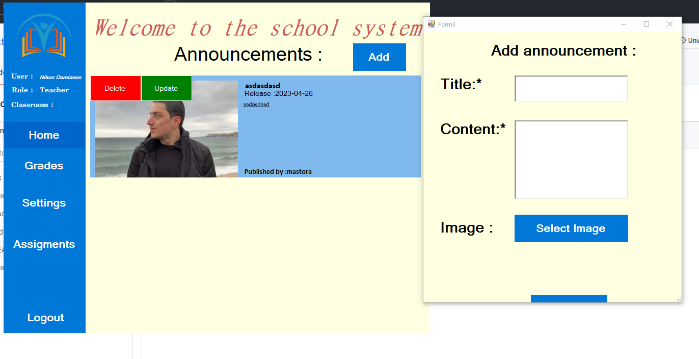 GitHub - kostas2370/School-System-UI: dssdsd