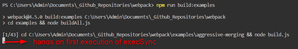 Execsync Hangs And Script Does Not Proceed Anymore · Issue 1200 · Nodejshelp · Github