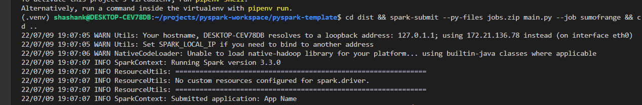 GitHub - shawshankrai/pyspark-template