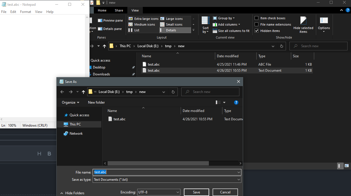 Incorrect "File already exists" message · Issue #9777 · notepad-plus ...