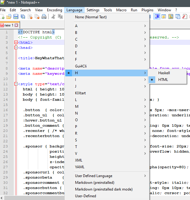 Pasting Java code (a .json file) into Notepad++ pastes in as ...