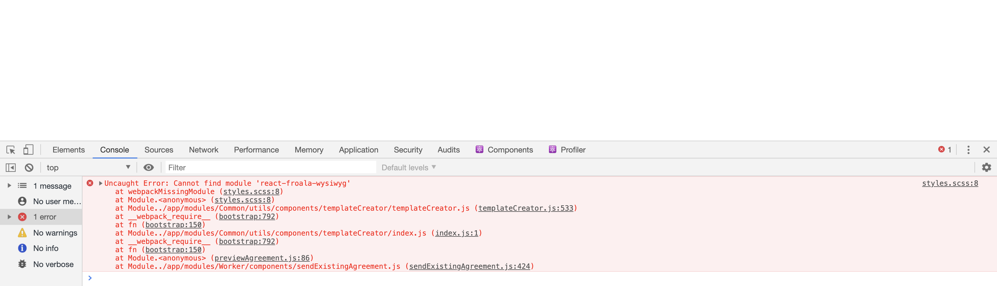 V 296 Andand V 301 Module Not Found Error Cant Resolve React Froala