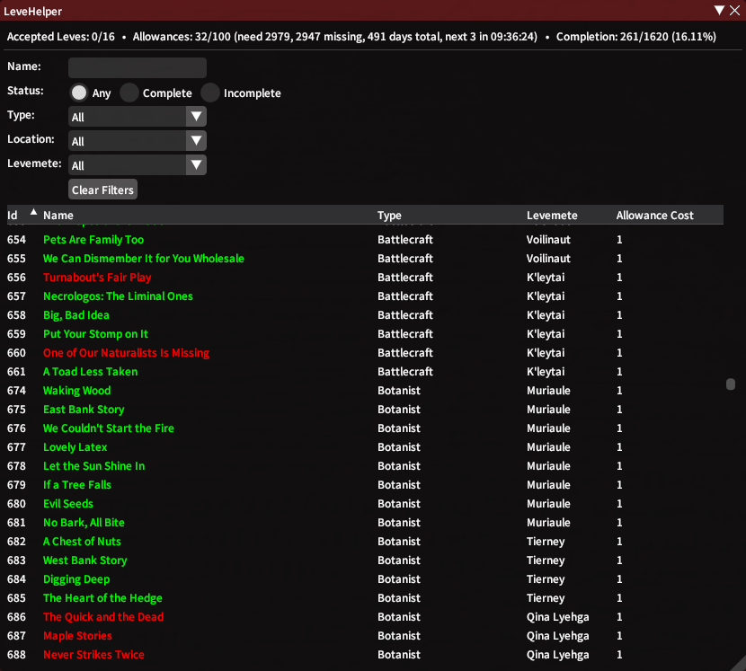GitHub - Haselnussbomber/LeveHelper: A little helper for Levequests.
