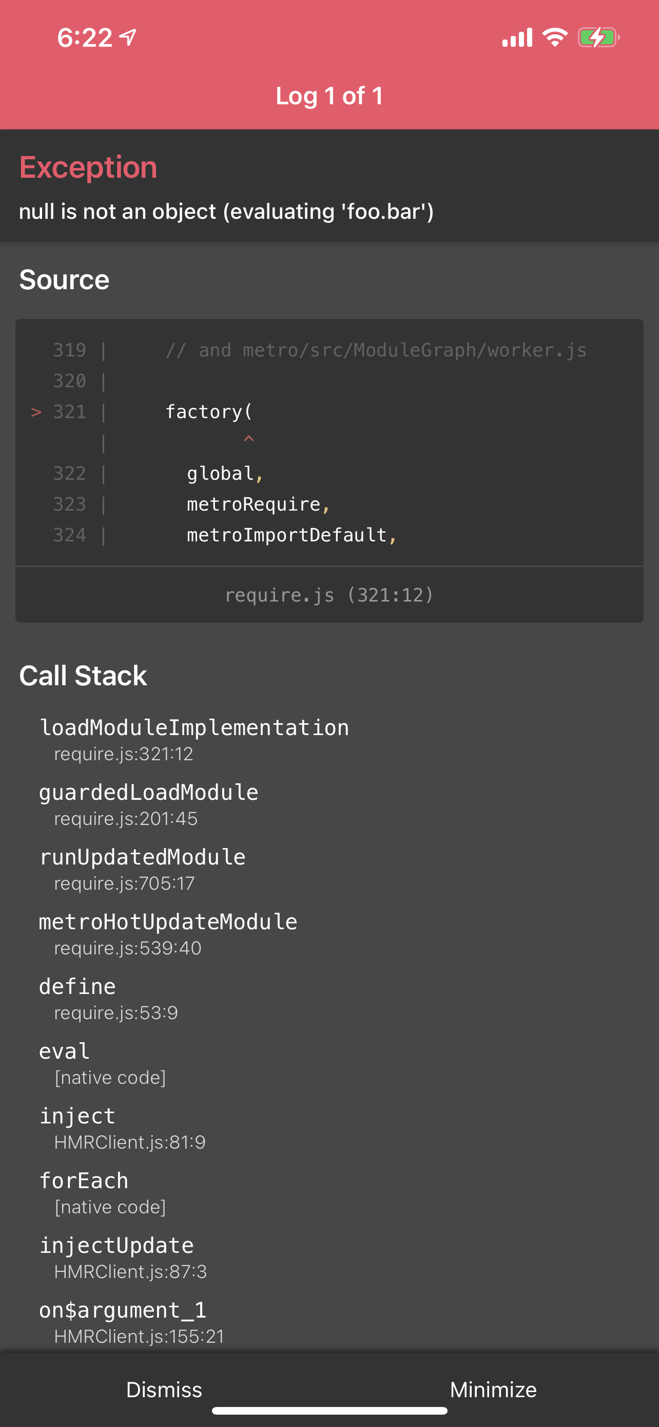 Expo Go Ios Basic Error Stack Traces Are Not Useful · Issue 12093 · Expoexpo · Github