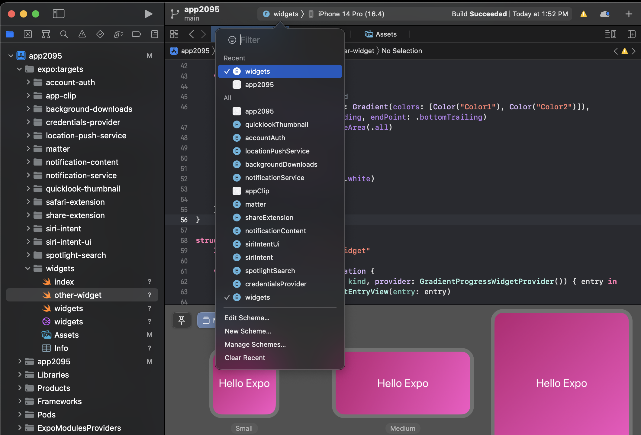 GitHub - EvanBacon/expo-apple-targets: Config Plugin to setup Apple targets