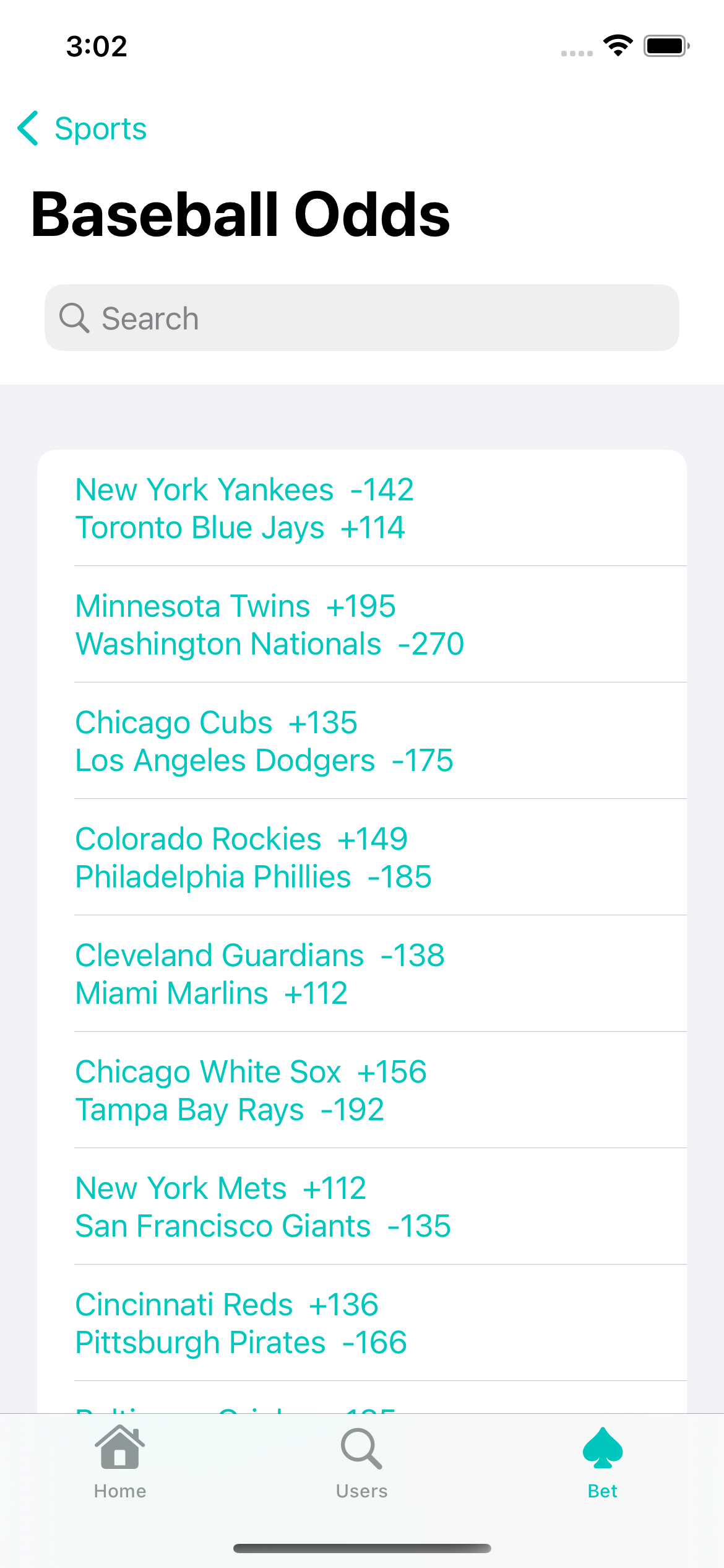 GitHub - adarschwarzbach/FantasyBet: Fantasy sports betting app: Swift, SwiftUI, Firebase & Odds API