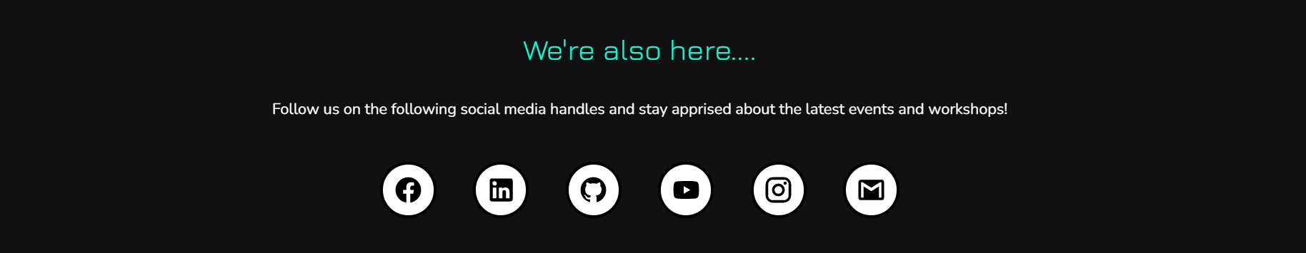 Social Media Links Component for Contact Us page by EshaanAgg · Pull Request #137 · COPS-IITBHU ...