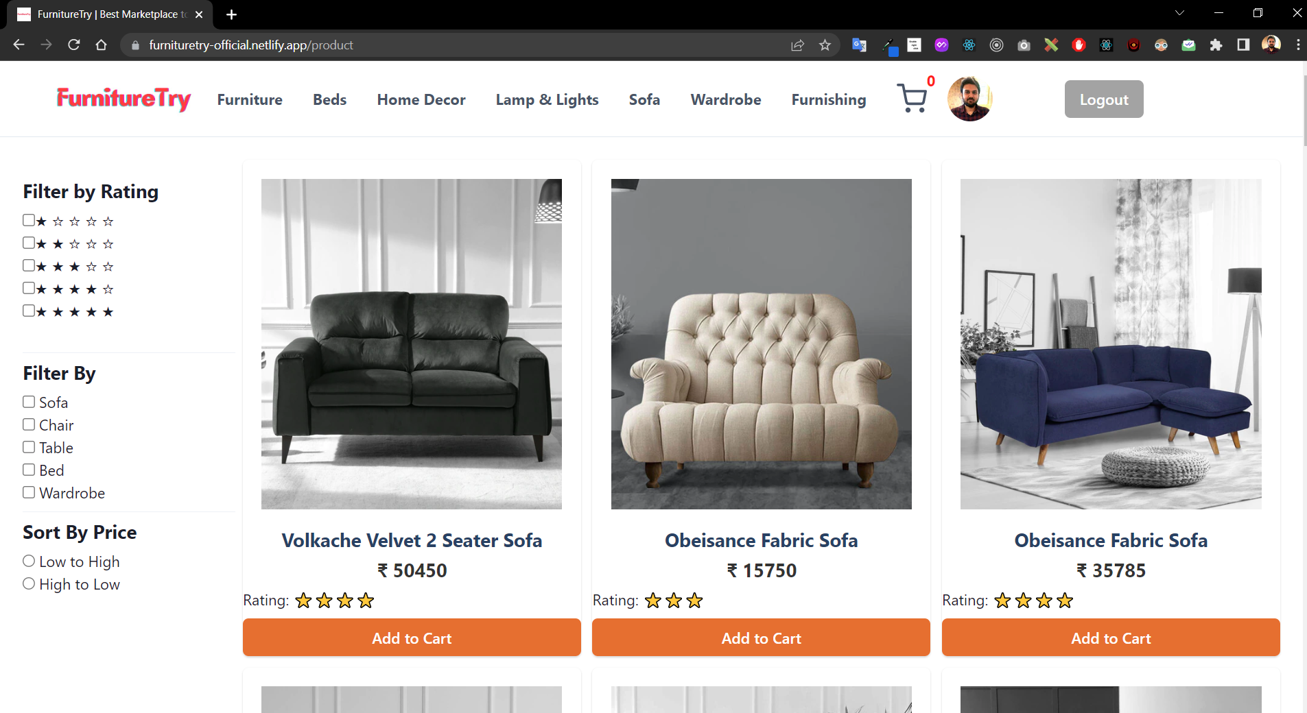 GitHub - prateek-bka/lazy-hose-3359: Pepperfry.com Clone : FurnitureTry an Indian online ...