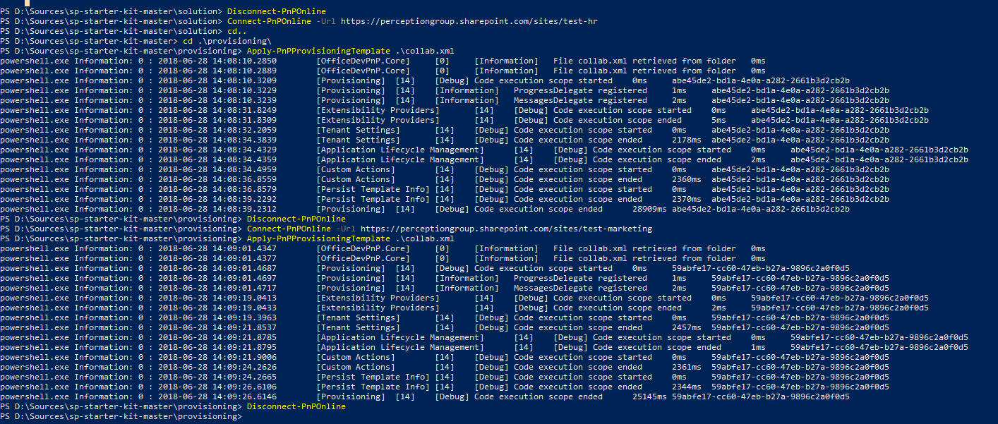 My extensions in the starter kit are not working. · Issue #50 · pnp/sp-starter-kit · GitHub