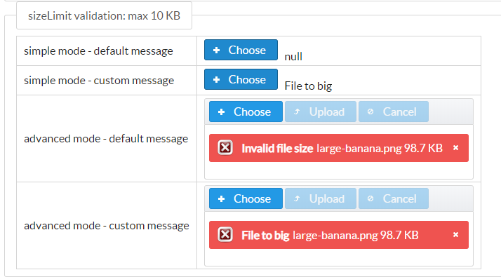 FileUpload: default values of `invalidSizeMessage`, `invalidFileMessage` and `fileLimitMessage ...