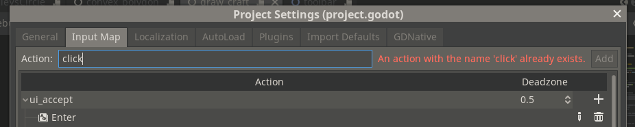 Scroll To Input Action If Entering An Input Name That Already Exists In The Input Map Editor