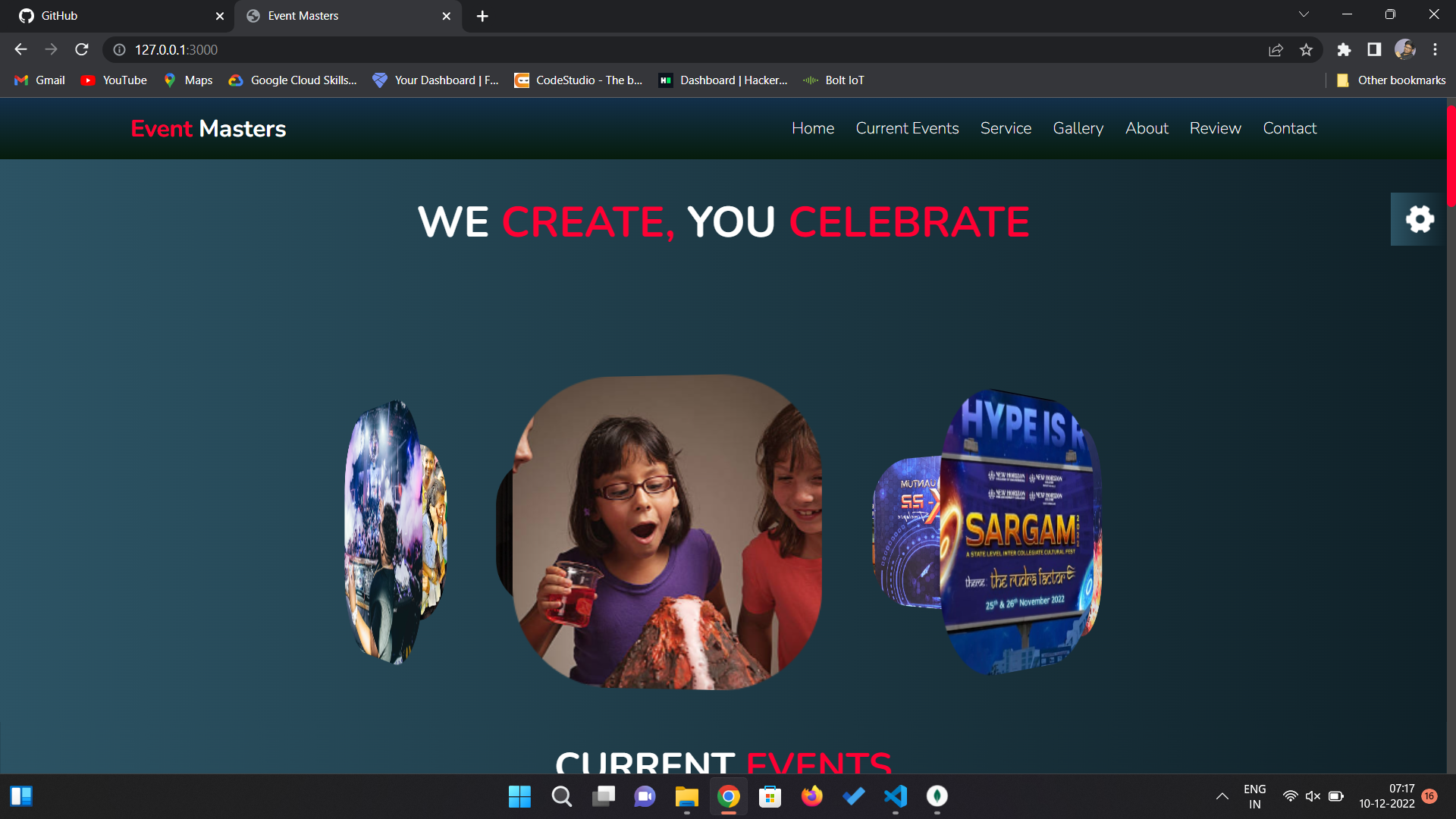 GitHub - Ankitashetti013/Event-management-website