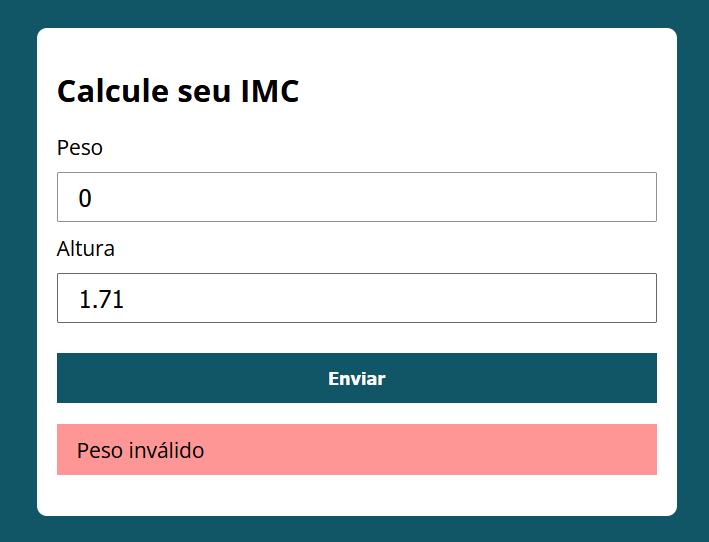 GitHub - Alexandrelimax/Calculo-IMC: Mini projeto usando Javascript manipulando pagina com DOM
